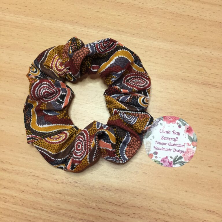 Scrunchie – Desert Tracks – Chain Bay Sewcraft