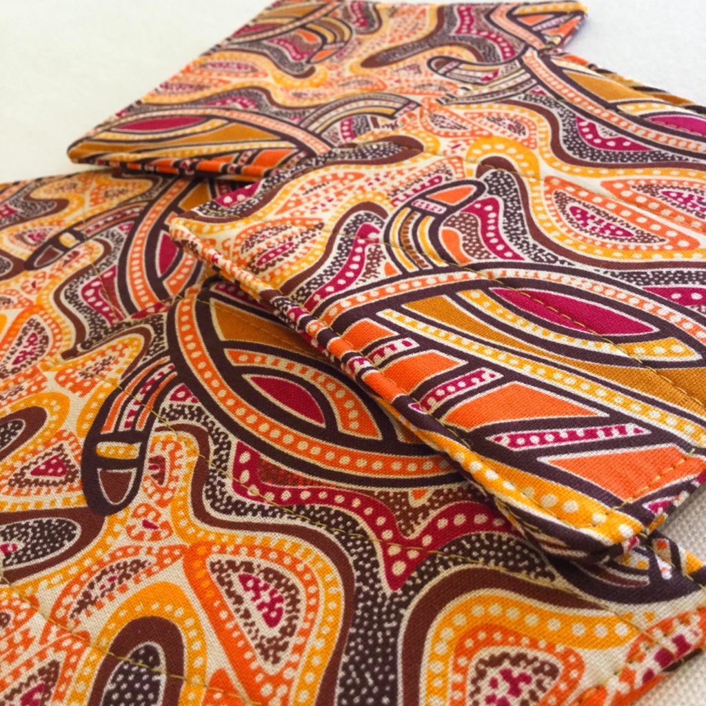 Aboriginal Print Quilted Table Runner & Coaster Sets – Chain Bay Sewcraft
