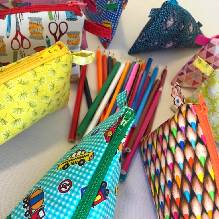 Craft Print Triangular Pencil Case – Chain Bay Sewcraft