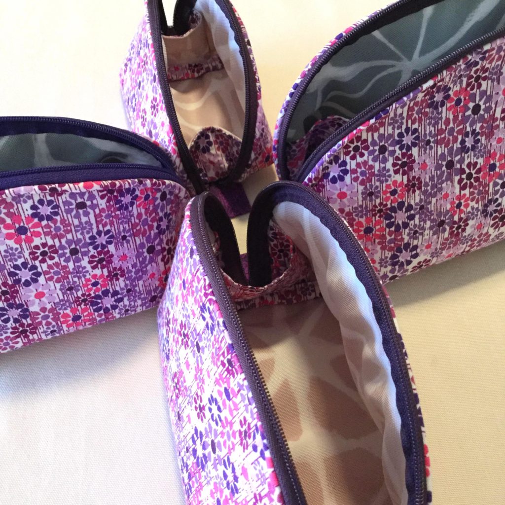 Clam Shell Pouches – Summer Floral – Chain Bay Sewcraft