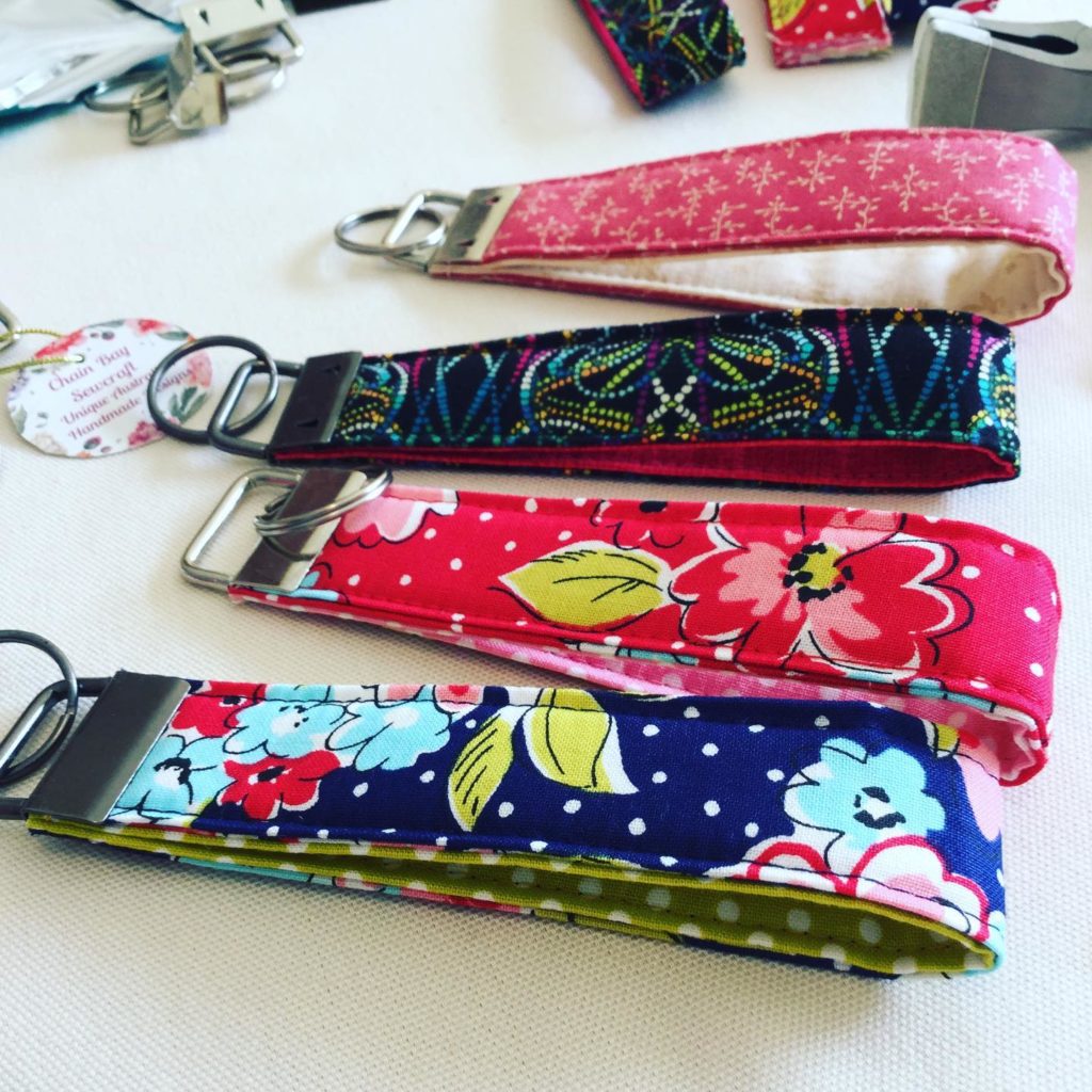 Floral Orange Key Fob – Chain Bay Sewcraft