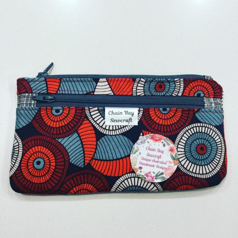 Handmade Wallet – Gum Nuts – Chain Bay Sewcraft